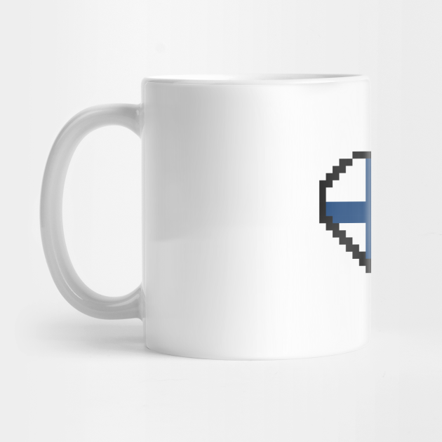 Finland Flag Pixel Art Finnish Flag Pixel Art Finland Mug Teepublic